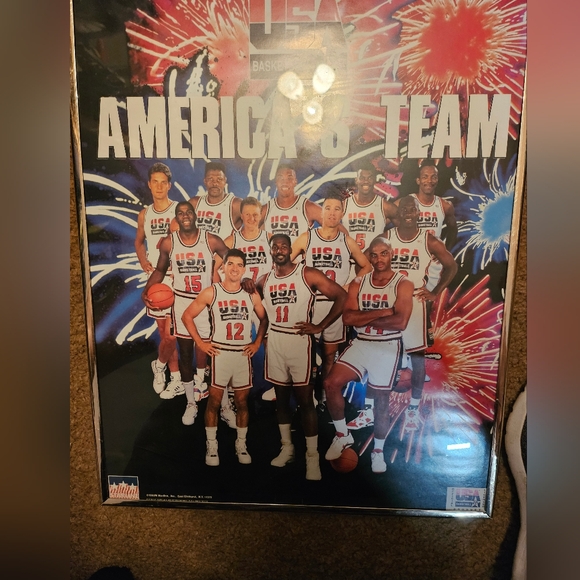 Wall Decor | Usa Basketball Team Wall Art | Poshmark